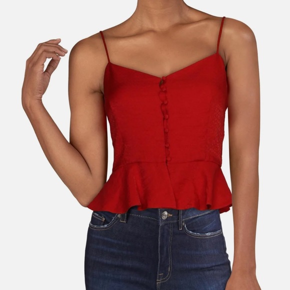 Wayf | Tops | Wayf Womens Buttondown Adjustable Straps Crop Top | Poshmark